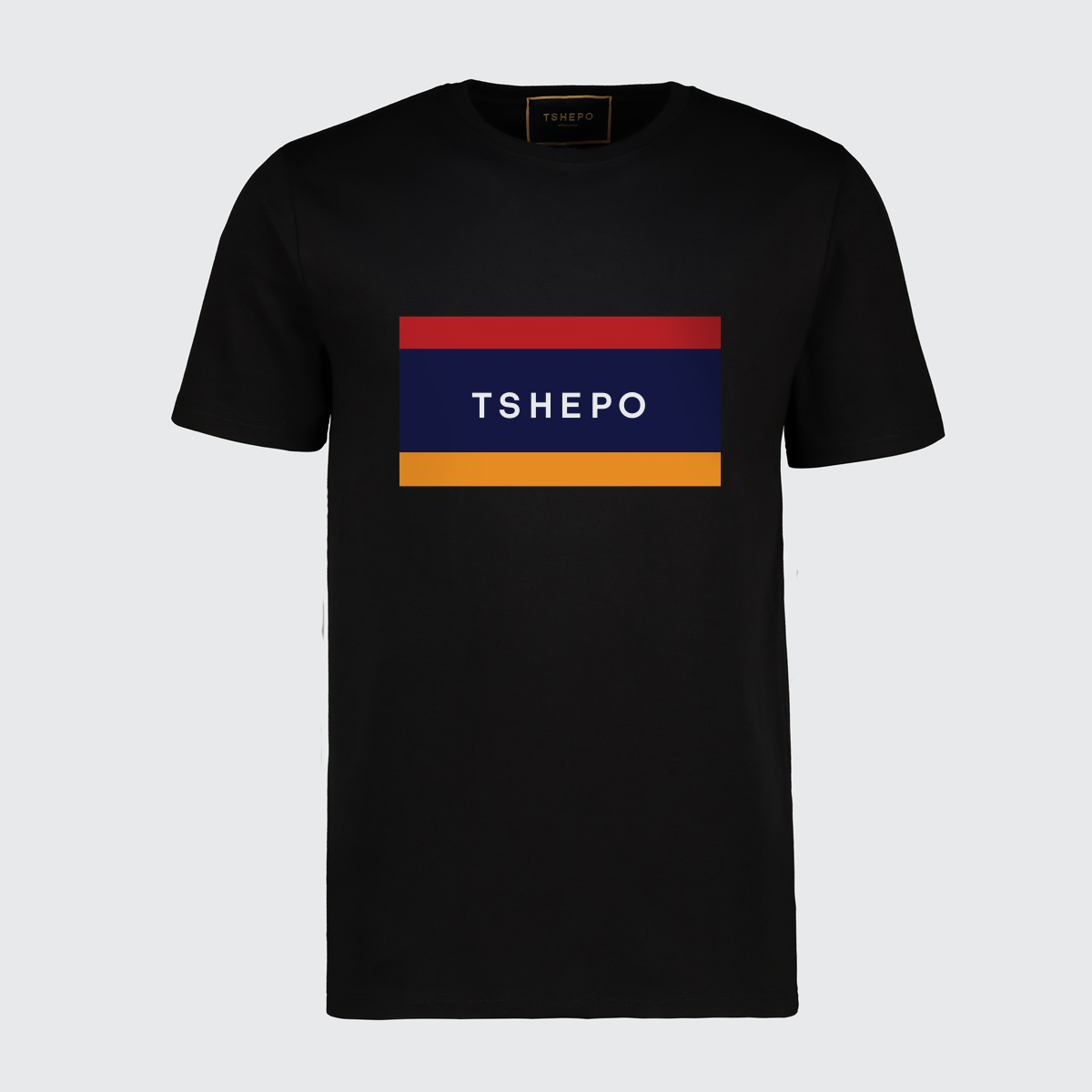 TSHEPO FLAGSHIP T-SHIRT, BLACK