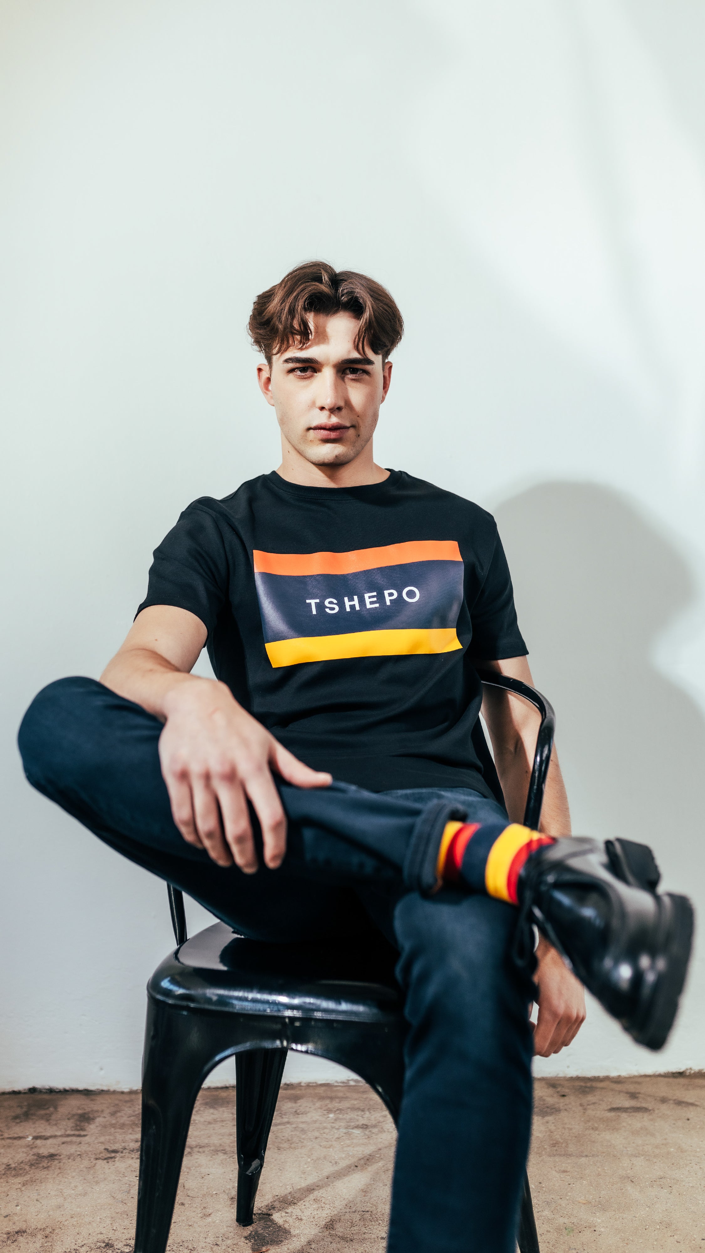 TSHEPO FLAGSHIP T-SHIRT, BLACK