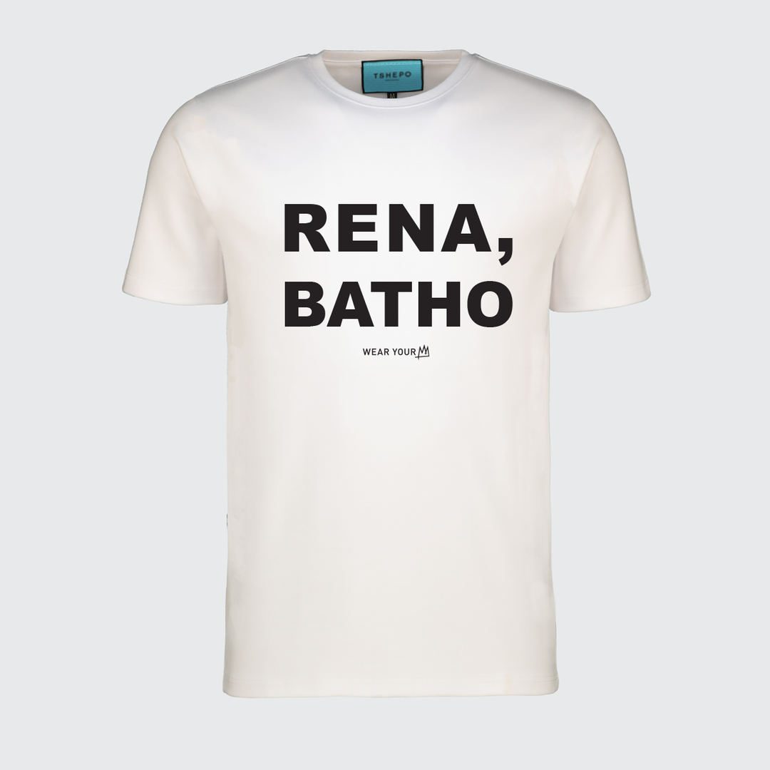 TSHEPO, RENA, BATHO T-SHIRT, WHITE | TSHEPO WE THE PEOPLE
